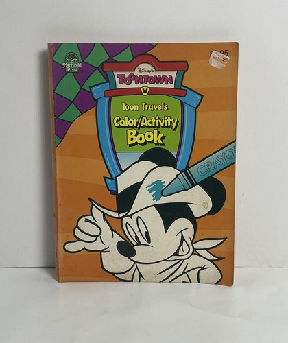 VTG Merrigold Press Disney's ToonTown Color Activity Book Toon Travels ...