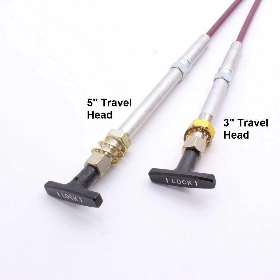 Twist to Lock Throttle Cable, .075" SS Exposed Core End, (choose end ...