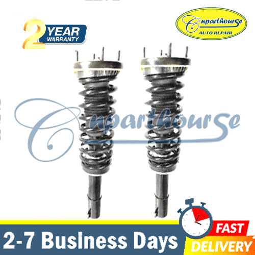 2x Front Shocks Struts Assys w/Electric Sensor Fit Jaguar XJ X351 AWD 5 ...