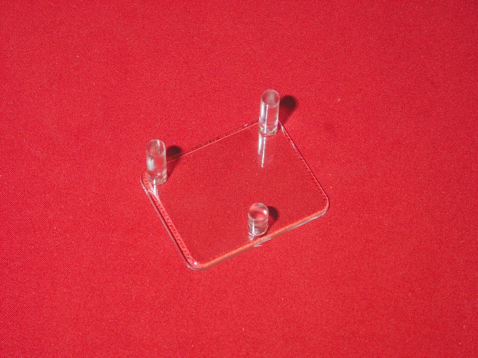 25 XLarge 4.25" Three (3) Peg Display Stands For Billiard Ball, Racket ...