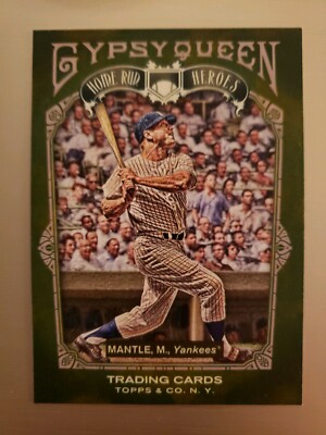 2011 GYPSY QUEEN MICKEY MANTLE GREEN HOME RUN HERO'S CARD# HH23. | eBay