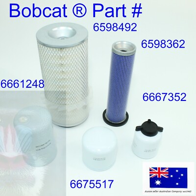 fits Bobcat Service Filters S185 S205 6598362 6598492 6675517 6667352 ...