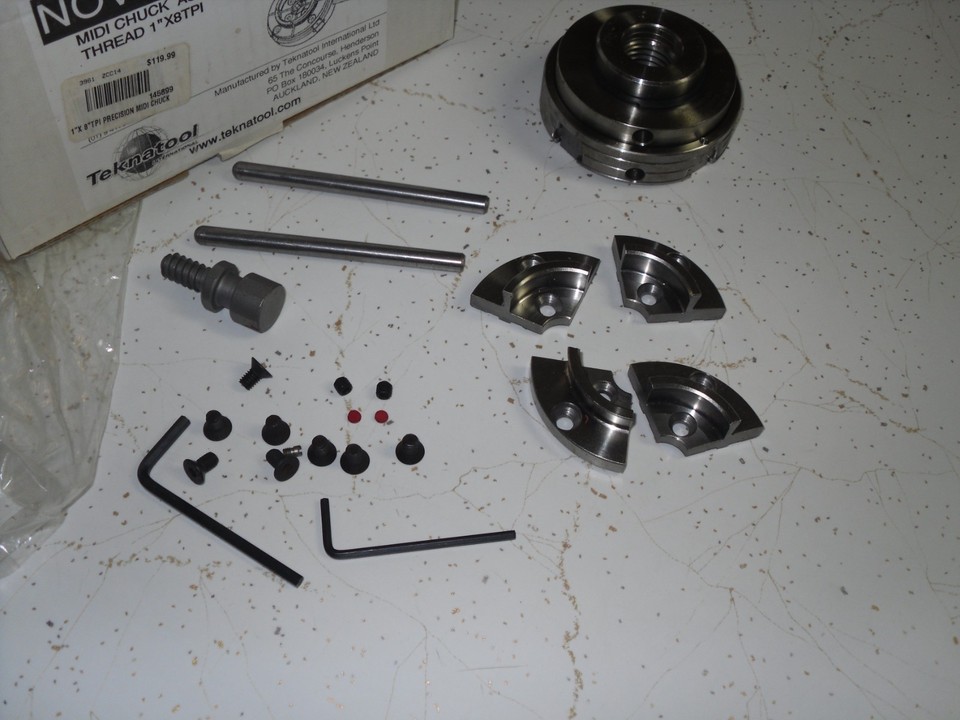 NOVA CHUCK PRECISION MIDI DIRECT THREAD 1″ x 8TPI (SKU 48111) | eBay