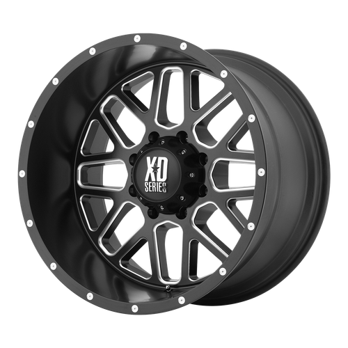 20x9 XD Series XD820 Grenade Satin Black Milled Wheel 6x120 (18mm ...
