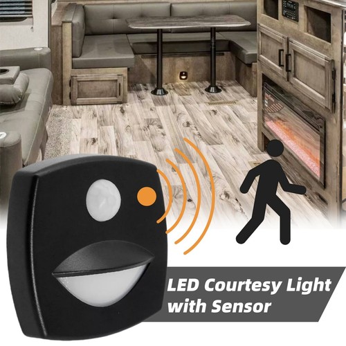 12V PIR Motion Sensor LED Step Light RV Camper Trailer Boat Deck ...