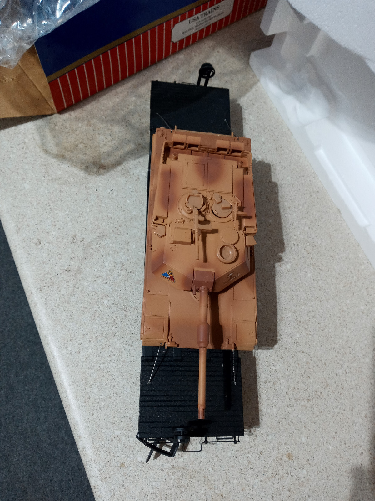 USA Trains 4-Axle Flat Car w/Tank *G-Scale* Box | eBay