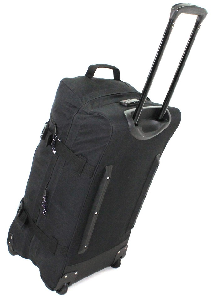 Wheeled Holdall Trolley Split Suitcase Duffle Travel Bag Roller Luggage ...