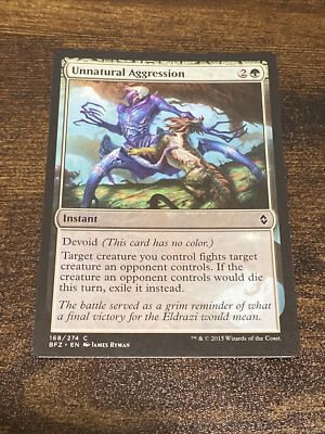 Unnatural Aggression 168/274 Battle for Zendikar Magic The Gathering ...