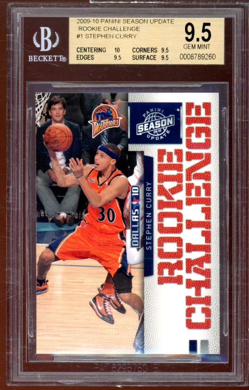 Stephen Curry Rookie 2009-10 Panini Season Update Rookie Challenge #1 ...