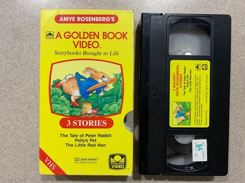 A Golden Book Video - 3 Amye Rosenberg Stories (VHS, 1985) Peter Rabbit ...