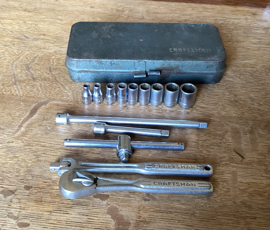 Rare Vtg 15 Pc Craftsman ¼” Drive =V= Series Socket Set | eBay