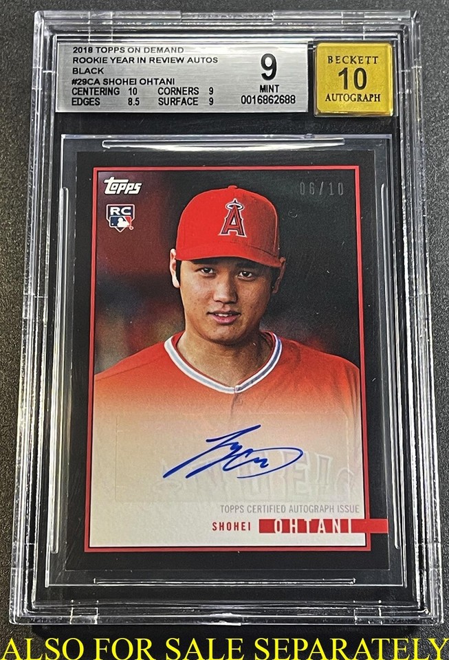 SHOHEI OHTANI 2018 TOPPS DIAMOND ICONS AUTOGRAPH AUTO ROOKIE RC /25 PSA ...