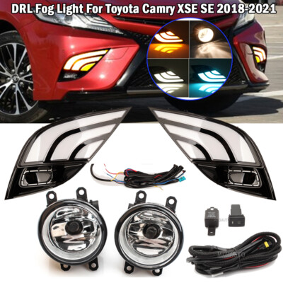LED DRL Daytime Running Light+Fog Lamps Wiring Kit For Toyota Camry XSE ...