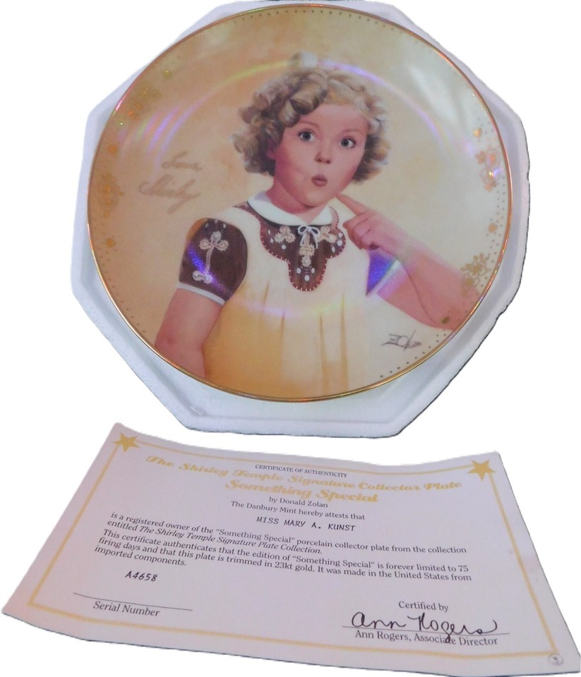 Shirley Temple Signature Plate Collection, COA's Danbury Mint: Pick N ...