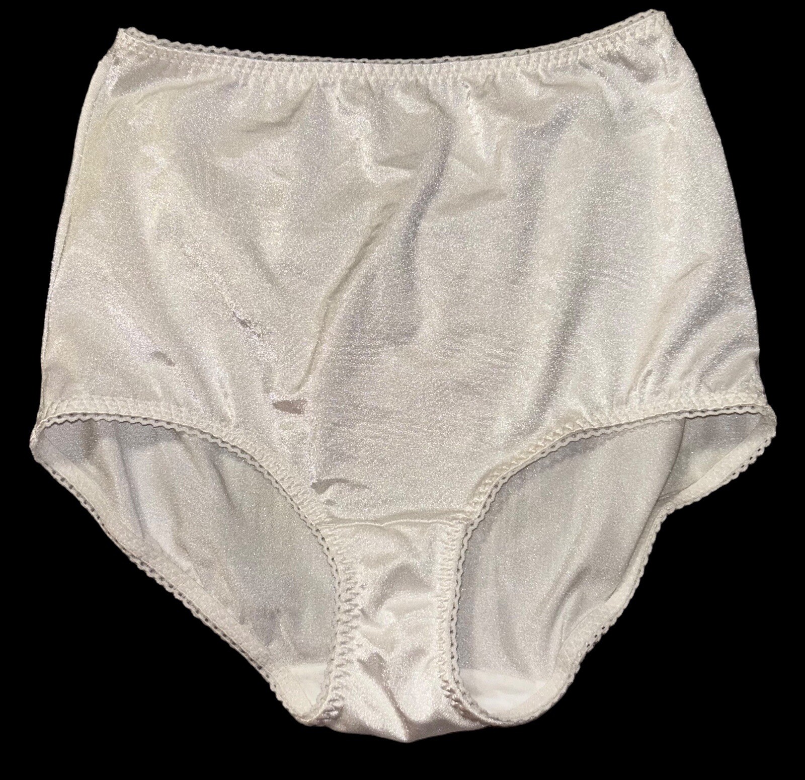Vassarette White Shiny Satin Nylon Shaper Panties Wom… - Gem