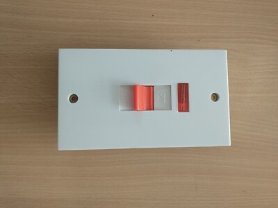 45 amp cooker switch white with neon light | eBay