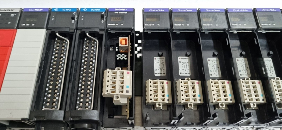 Allen Bradley 1756 ControlLogix Rack 1756-L62S , 1756-LSP , 1756-ENBT ...