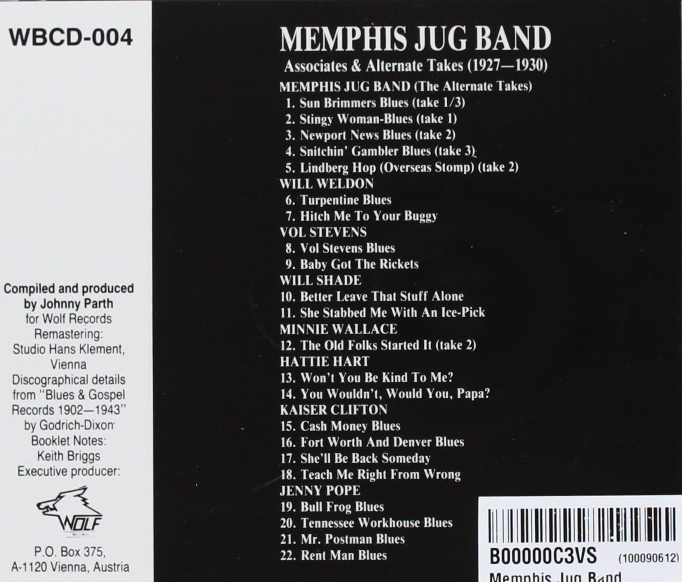 Memphis Jug Band Memphis Jug Band (CD) (US IMPORT) 799582400420 | eBay