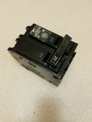 GE THQL2120 Two Pole 20A Circuit Breaker | eBay