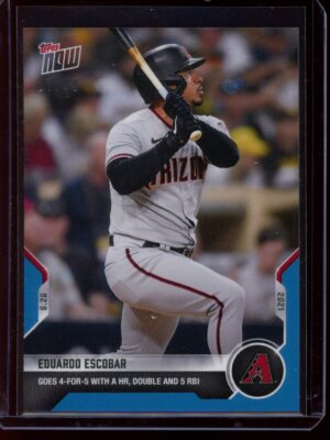 2021 Topps Now #420 Eduardo Escobar Blue Parallel Card #d /49 | eBay