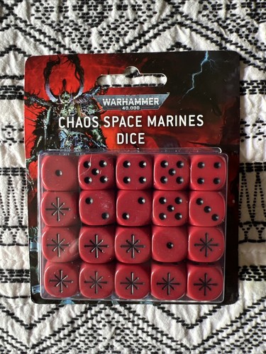 Warhammer 40K: Chaos Space Marines Dice Set (86-62) | eBay