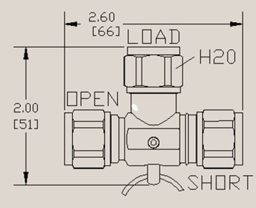 N Male Open Short Load OSL 4GHz 42dB Cal Kit Calibration VNA (Replaces ...