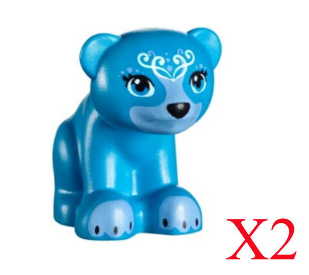 Lego Dark Azure Blueberry Bear 41196 41183 Sitting Elves Minifigure Lot ...