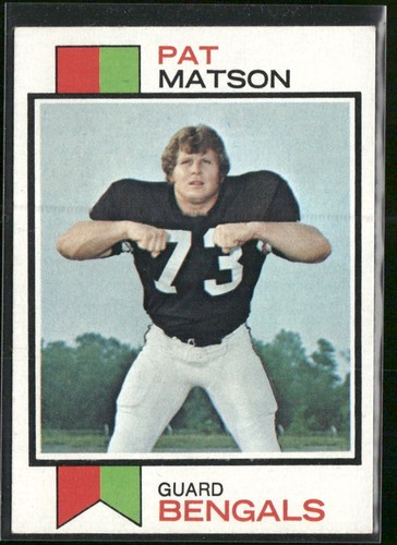 1973 Topps Pat Matson #227 Cincinnati Bengals | eBay