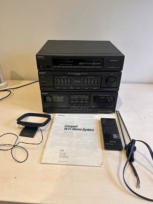 Sony HST-D501CD Stereo HI FI System Vintage Stack Partially Working w ...