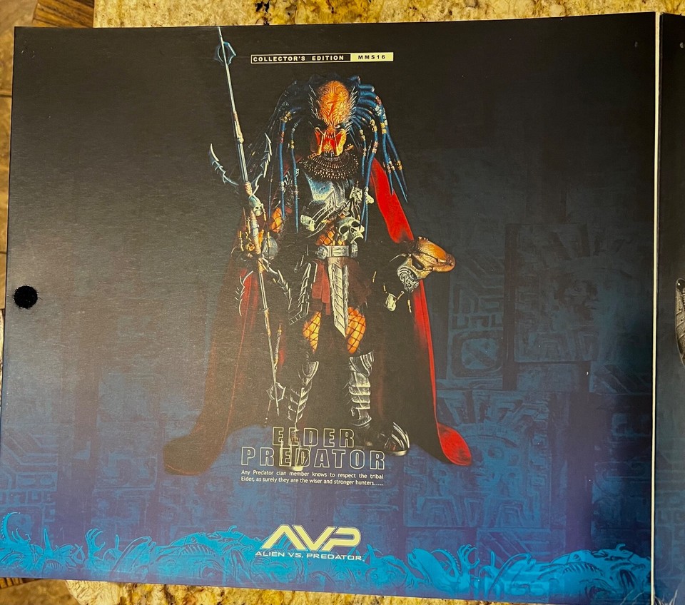 Ultra Rare SIDESHOW ELDER PREDATOR V1.0 HotToys MMS16 NEW 2007 1:6 ...