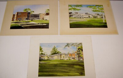 Clarkson College University of Technology 3 WATERCOLOR Prints Art by ...