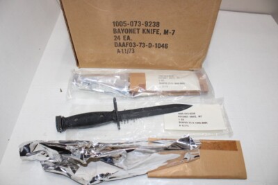 Original US Military Issue Vietnam Era US M7 Rifle Knife IMPERIAL New ...