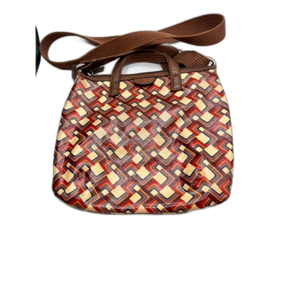 Cool & Sharp Fossil Crossbody Handbag Fall Colors Sophisticated Graphic ...