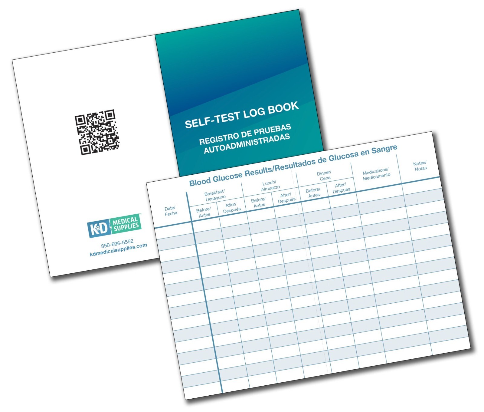 K&D Medical Supplies Self-Test Log Book - Pack of 5 | eBay