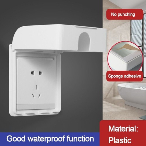 Wall-mounted Switch Protective Cover Electric Plug Cover Bathroom ...