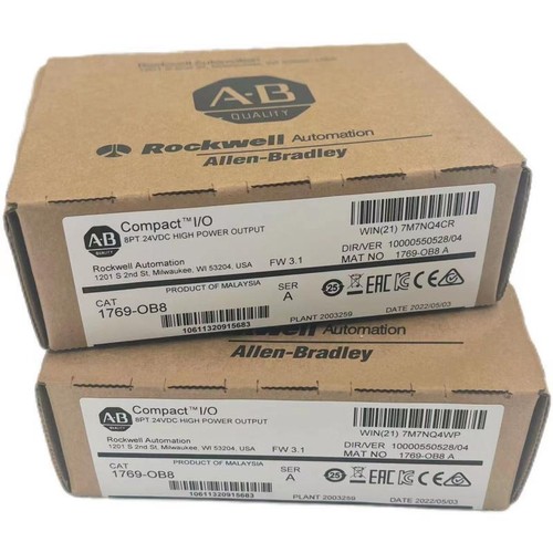AB 1769-OB8 CompactLogix 8 Pt 24VDC High Power Output Module New ...