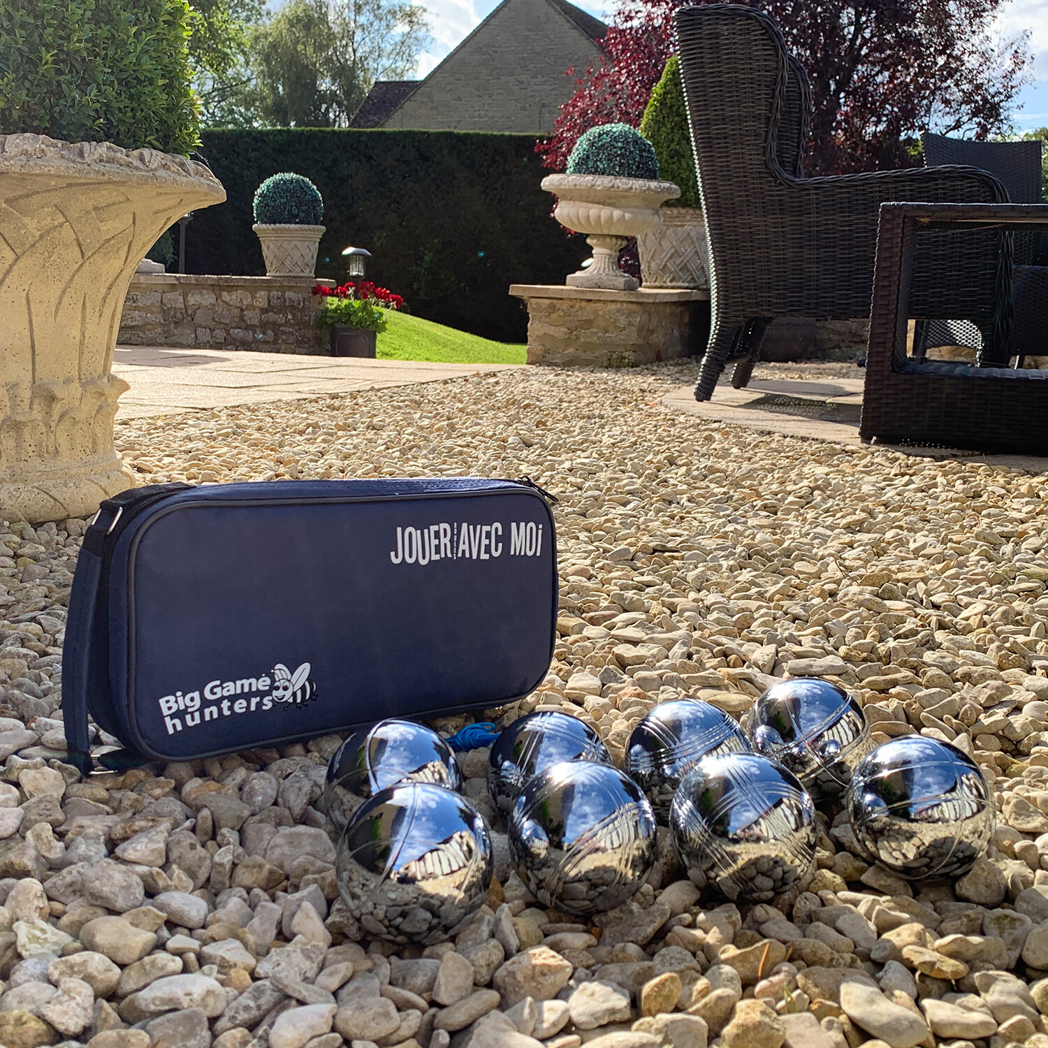 8 Boules Set Luxury Rust-Free Protection Durable Petanque Bowls with ...