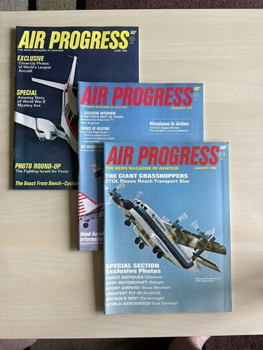 Air Progress Magazine Set Of 3 (June And Dec 1968, January 1969) | eBay