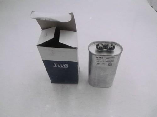 Mars 12043 Motor Run Capacitor 35MFD 440/370VAC Oval Dual Voltage Rated ...