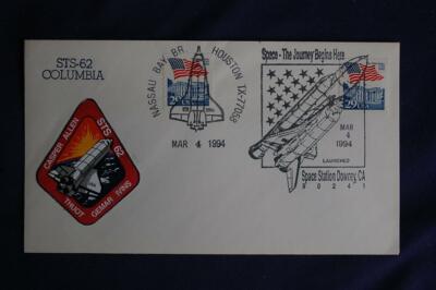 Space Shuttle STS-62 Columbia Flight Cover Lift Off 05566 Dual Pictorial Posts | eBay