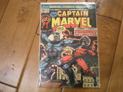 Captain Marvel #33 (1968 1st Series) Marvel Comics 'Thanos Origin ...