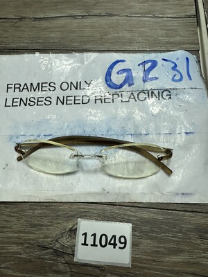 SWISSFLEX EYEPHORICS Brown Clear Rimless Eyeglasses Frames Only U21 | eBay