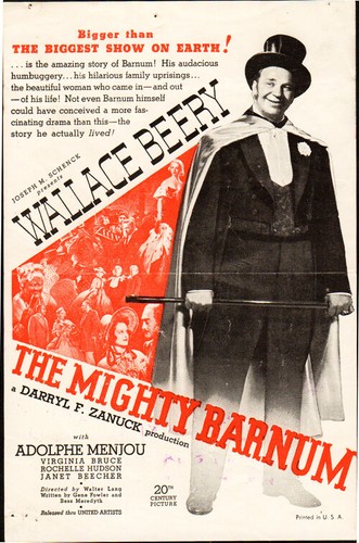 The Mighty Barnum Original Movie Herald fdrom the 1934 Movie | eBay