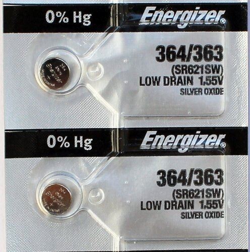 Two (2) Energizer 346 SR712SW Silver Oxide Watch Batteries Free Ship ...