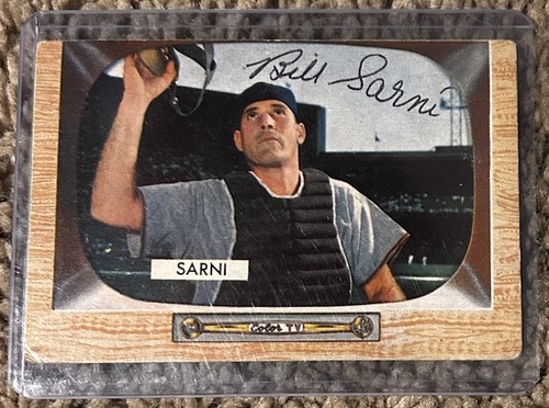 Autographed 1955 Bowman - Bill Sarni #30 St Louis Cardinals | eBay