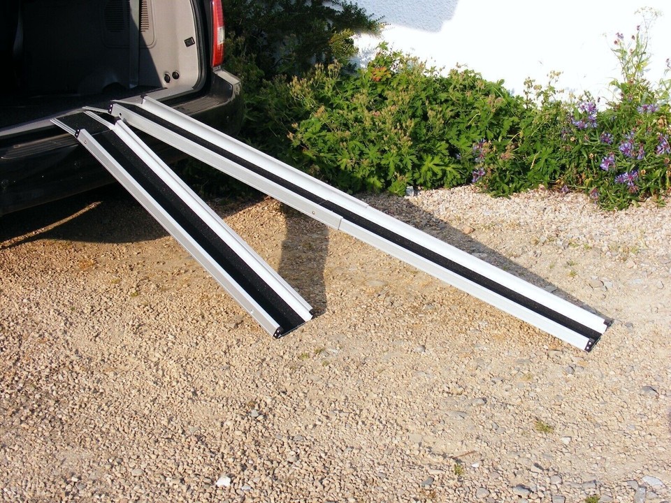 6ft Telescopic Ramps Extended Lip Design motorcycle loading ramps ...