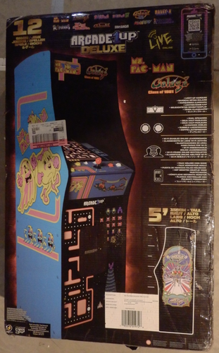 NEW SEALED Arcade1up Class of 81' Ms. Pac-Man & Galaga Deluxe Arcade ...