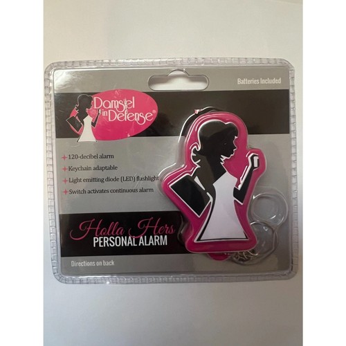 Damsel in Defense “Holla His” Personal Protection Safety 120dB Alarm w ...