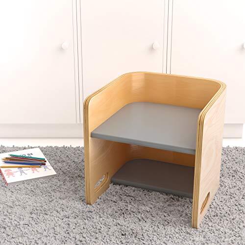 Bentwood Multipurpose Cube Chair Kids Furniture Grey | eBay