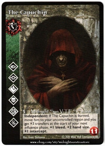 The Capuchin Harbingers of Skulls Promo 2020 V:TES VTES Vampire CCG | eBay